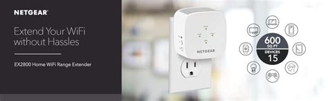 Amazon Com NETGEAR WiFi Range Extender EX2800 Coverage Up To 600 Sq Ft And 15 Devices With