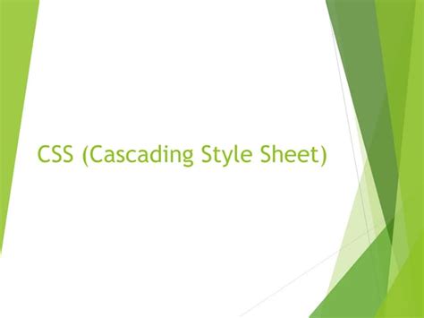 Csscascadingstylesheetppt Csscascadingstylesheetppt