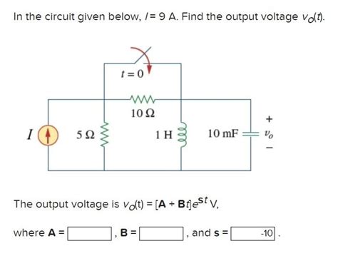 Solved In The Circuit Given Below I 9 A Find The Output