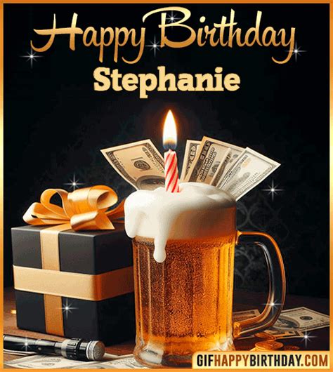 🎉 Happy Birthday Stephanie  🎂 Funny And Personalized Animated Wishes