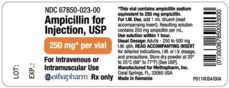 Ampicillin Package Insert