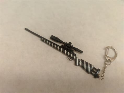 Купити Брелоки брелок зброя M24 м24 снайперка срібляста реквізит 12 см Pubg Seuno зебра ціна 98