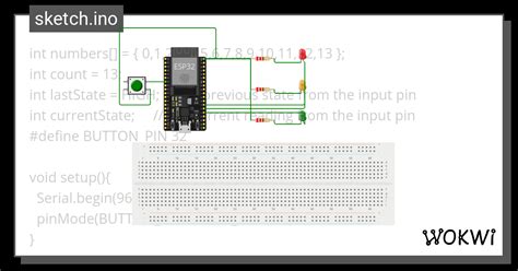 ESP32 Met LEDS Random Copy Wokwi ESP32 STM32 Arduino Simulator