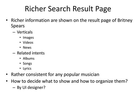 Ppt Building Taxonomy Of Web Search Intents For Name Entity Queries