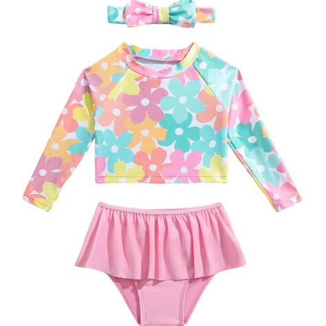 Luogenli Girls Swimsuit With Shorts Size 6 Swimsuit For Girls Cute