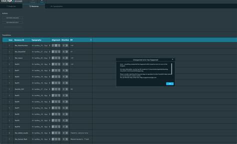 Touchgfx Unexpected Error Has Happend Stmicroelectronics Community