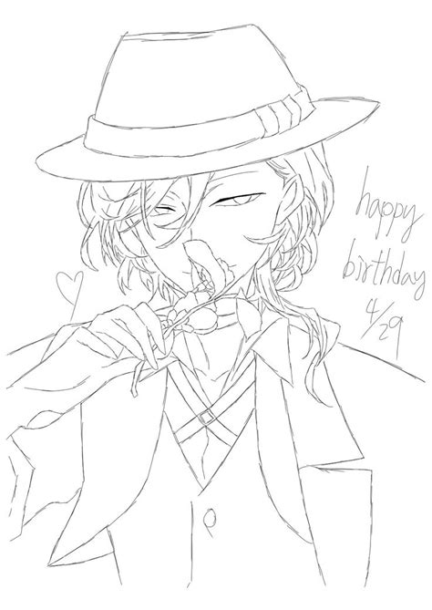 Nakahara Chuuya Bungou Stray Dogs Coloring Nation