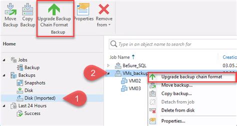 Upgrading Backup Chain Formats Pending Randd Forums