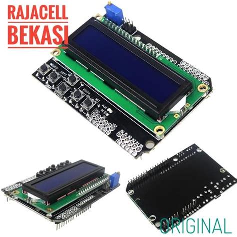 Jual LCD Keypad Shield Arduino Uno Mega Blue Kualitas No Kota Bekasi Rajacell Bekasi