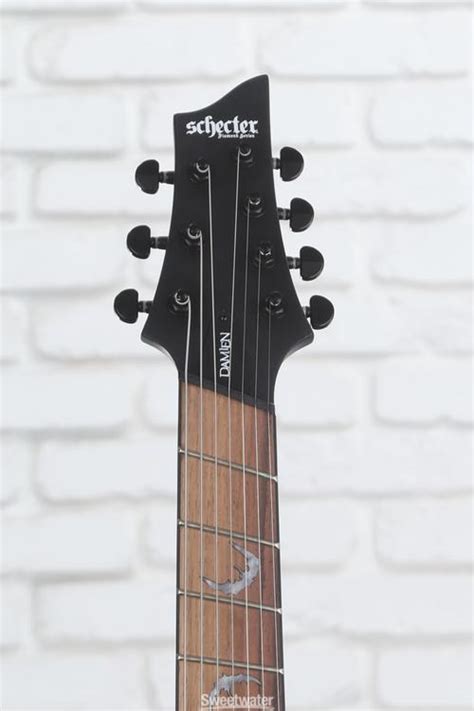 Schecter Damien 7 Multiscale 7 String Electric Guitar Satin Black