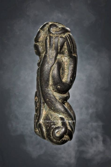 พระปิดตายันต์ยุ่ง หลวงปู่เอี่ยม วัดหนัง จ กรุงเทพฯ เนื้อสำริดเงิน หริด์ เก้าแสน