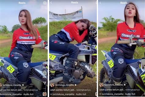 Pose Seksi Naik Motor Trail Lucinta Luna Udah Pantes Belum Jadi Cewe Begal