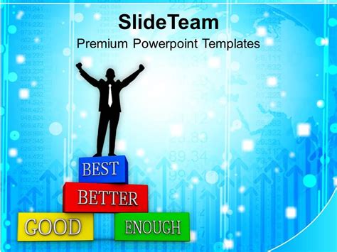 Business Man Improving Business Success Powerpoint Templates Ppt Themes