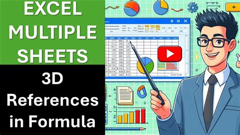 Working On Multiple Sheets Simultaneously In Excel 3d References In Formula Exceltips Excel
