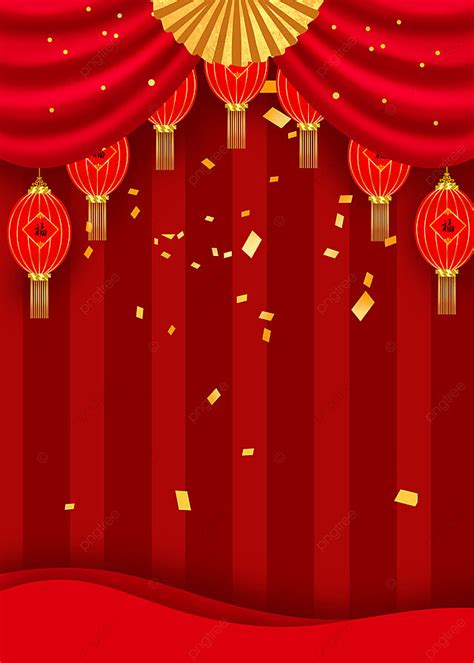 토끼 년 새해 봄 축제 무대 커튼 빨간 커튼 랜턴 장식 배경 중국의 설날 음력설 무대 배경 일러스트 및 사진 무료 다운로드 Pngtree