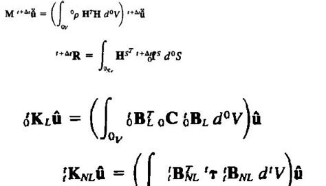 Formulation Of Matrices For Non Linear Finite Element Analysis