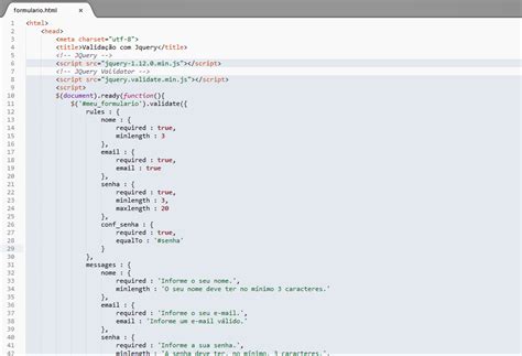 Validação Com Jquery Validator Cafeína Codificada