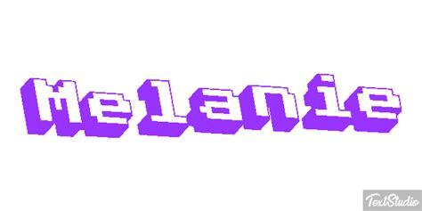 Mélanie Name Animated  Logo Designs