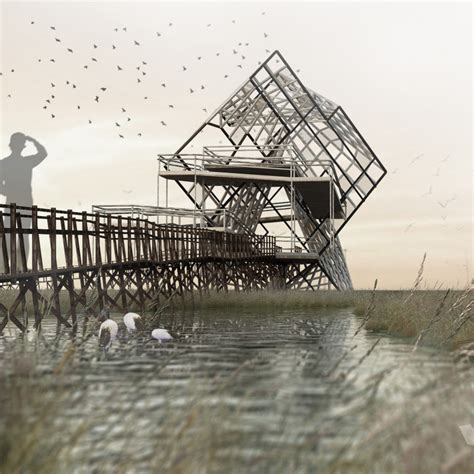 Architecture Project Twisting Structure Crafted From Spruce And