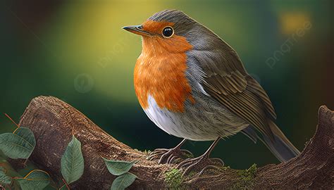Robin Bird In A Tree Background Robin Bird Picture Background Image And Wallpaper For Free Download