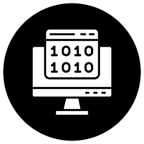 Premium Vector Binary Code Vector Icon Design Illustration