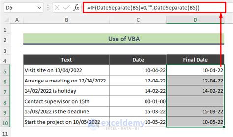 How To Separate Date From Text In Excel 4 Methods Exceldemy