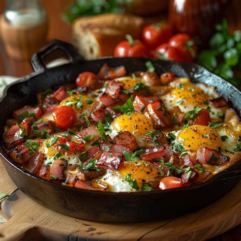 Free Hearty Breakfast Skillet Image Breakfast Skillet Eggs Download At Stockcake