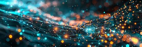 Data Flow Abstract Visualization Premium Ai Generated Image