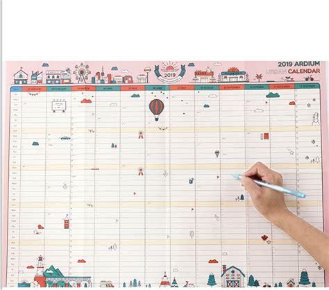 1pc Year Calendar Weekly Planner Monthly Agenda Or Vicedeal