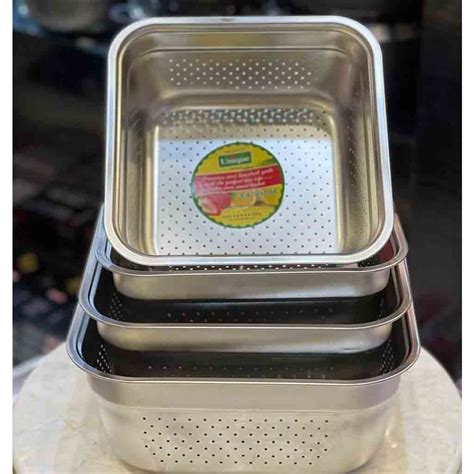 لگن و آبکش مربع یونیک گلدیس شاپ خرید بهترین انواع لوازم آشپزخانه و