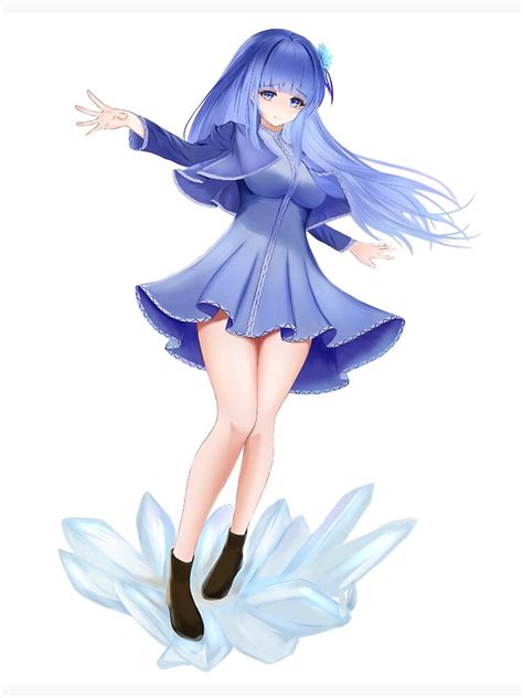 Mabel Rayveil Uncle From Another World Isekai Ojisan Anime Blue Hair Girl Ice Thighs Art