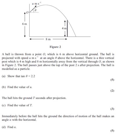 Exam Questions Projectiles ExamSolutions
