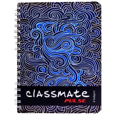 Buy Classmate Pulse Notebook Unruled Spiral Binding 240 Mm X 180 Mm
