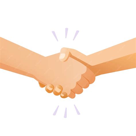 Shaking Hands Handshake Vector Or Friends Hand Shake Isolated Gesture