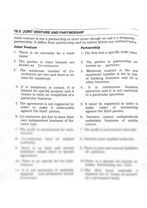 SOLUTION Accountancy Difference Between Joint Venture And Partnership And Consignment Studypool