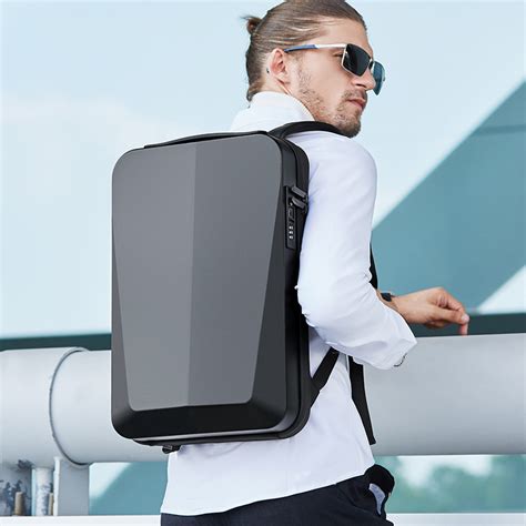 Business Backpack Mens Plastic Hard Case Computer Bag Joserlandestyle