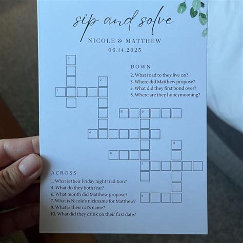 Wedding Sudoku Puzzle Game Custom Game Template Table And Party Games Small Sudoku Puzzles