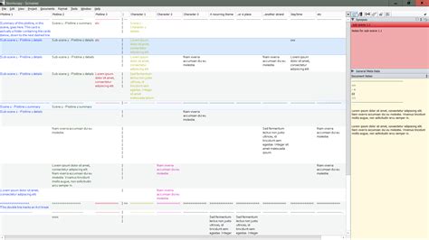 Multi Column Outlining Already Exists In Scrivener 9 By Simeva Scrivener Literature