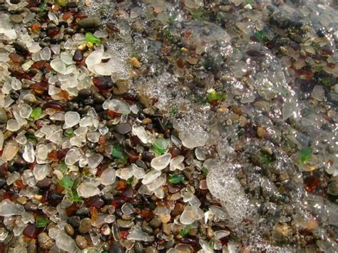Sparkling Glass Beach Of California