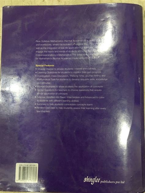 New Syllabus Mathematics Normal Academic Textbook Hobbies And Toys Books And Magazines