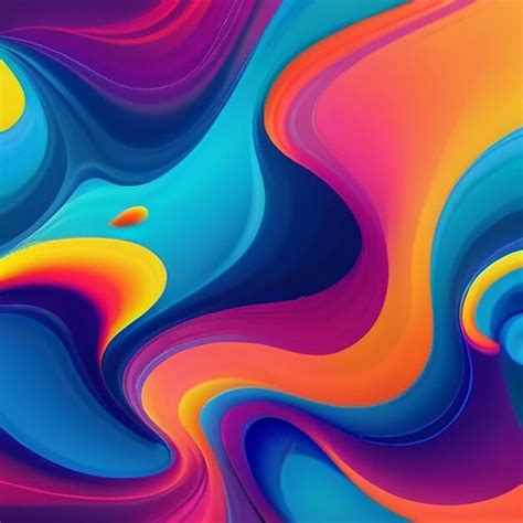 Premium Ai Image Ai Gradient Vibrant Color Splash On Background With Ai Generative