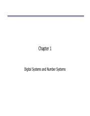Chap Digital Systems Pdf Chapter Digital Systems And Number Systems Why Study Digital