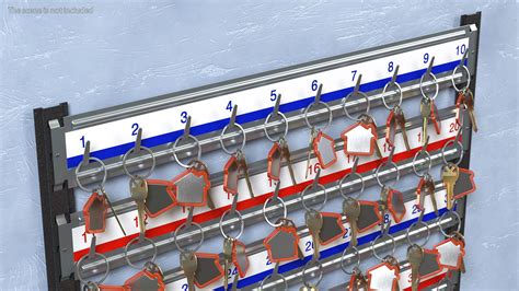 Industrial Key Rack With Keys 3d Model 24 3ds Blend C4d Fbx Max Ma Lxo Obj Free3d
