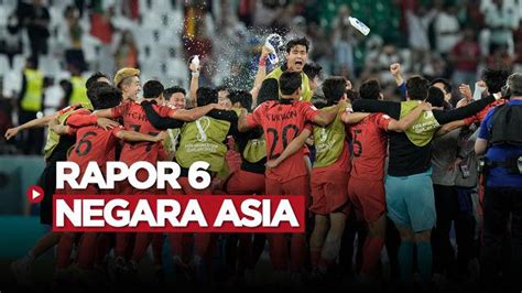 Motion Grafis Rapor 6 Negara Asia Di Fase Grup Piala Dunia 2022