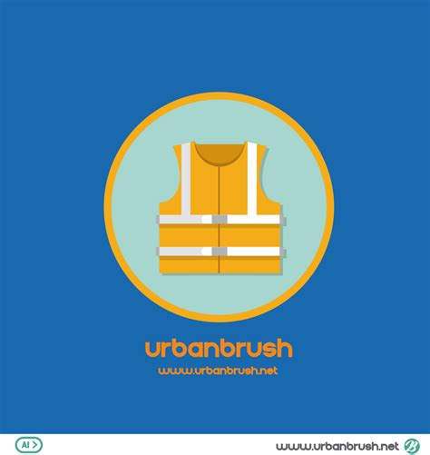 안전조끼 일러스트 Ai 무료다운로드 Free Safety Vest Vector 어반브러시