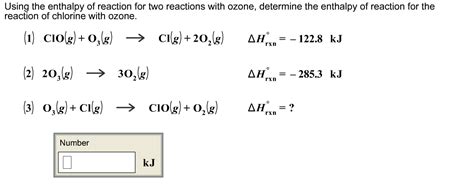 Solved Using The Enthalpy Of Reaction For Two Reactions W