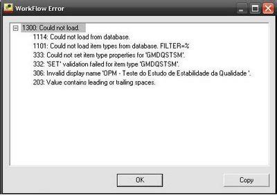 Erro Ao Abrir O Workflow No Workflow Builder Leading Or Trailing Spaces Genilto Vanzin