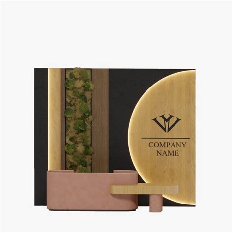 리셉션 데스크 3d 모델 Turbosquid 2210578