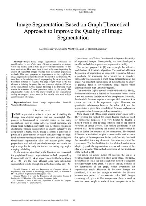 PDF Image Segmentation Based On Graph Theoretical Approach To Improve The Quality Of Image