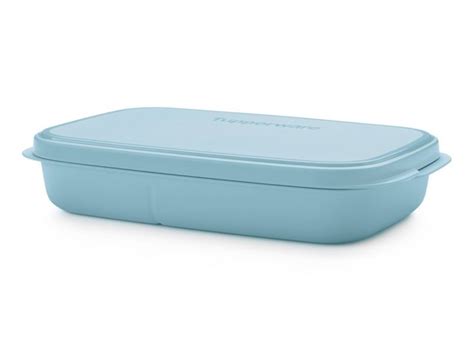 Blue Rectangular Tupperware Container